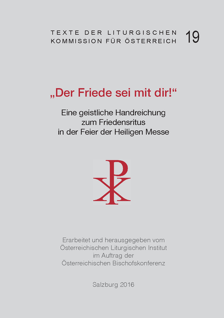 "Der Friede sei mit dir"